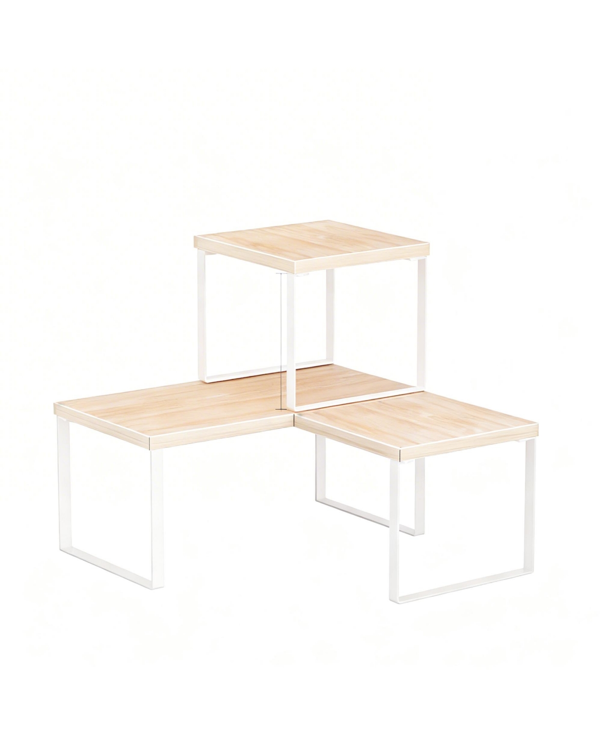 Click here for Yigii Adjustable Stackable Corner Shelf Organizer... prices