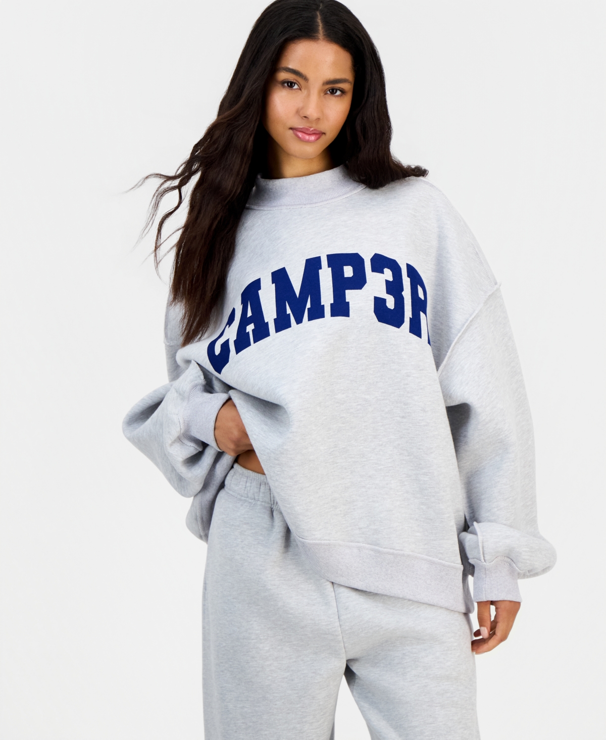 Click here for The Happy Camp3r Womens Reversible Mock Neck Sweat... prices