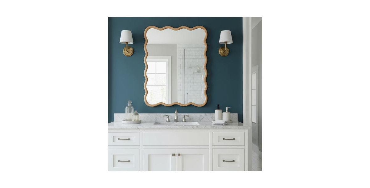 Click here for Busdays 30" x 40" Natural Wood Wavy Rect... prices