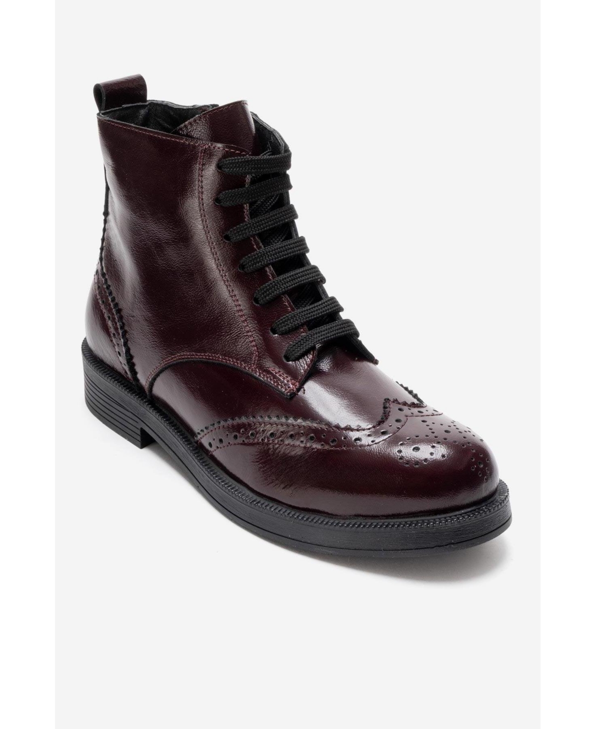 Click here for Forever and Always Womens Nelvy Leather Boot - Bur... prices