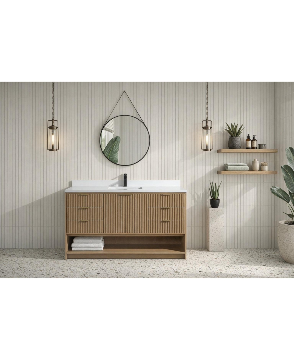 Click here for Ari Bath Diego 60" Bathroom Vanity Oak - Oak prices