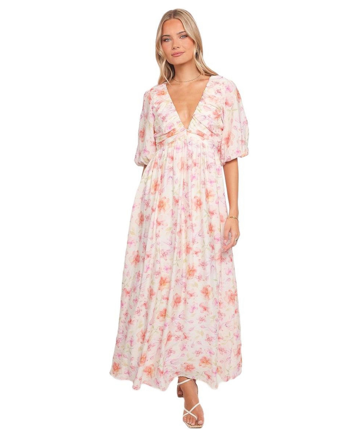 Click here for Petal and Pup Womens Andara Maxi Dress - White flo... prices