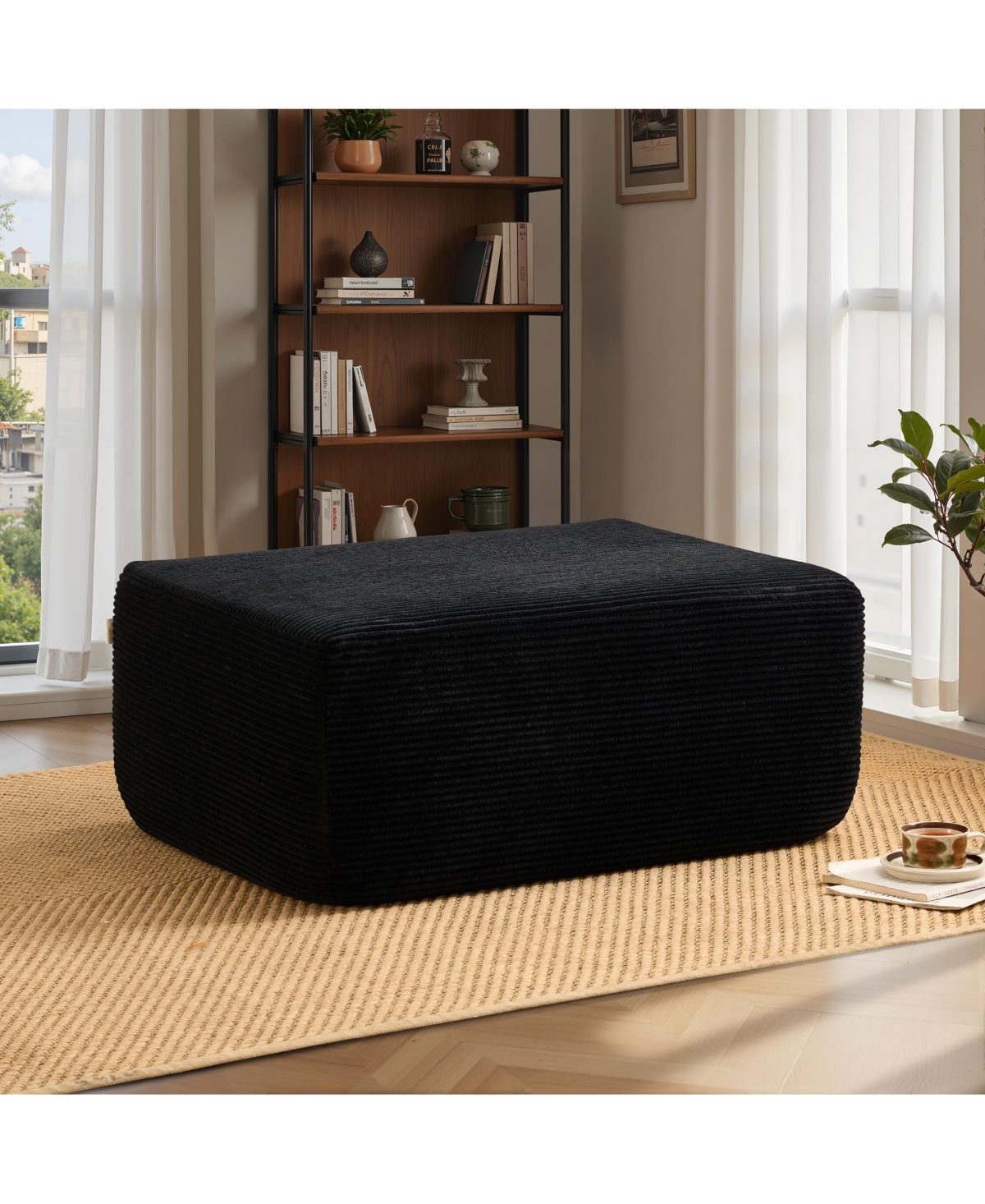 Click here for Xizzi 37" Corduroy Ottoman  Upholstered Cloud... prices