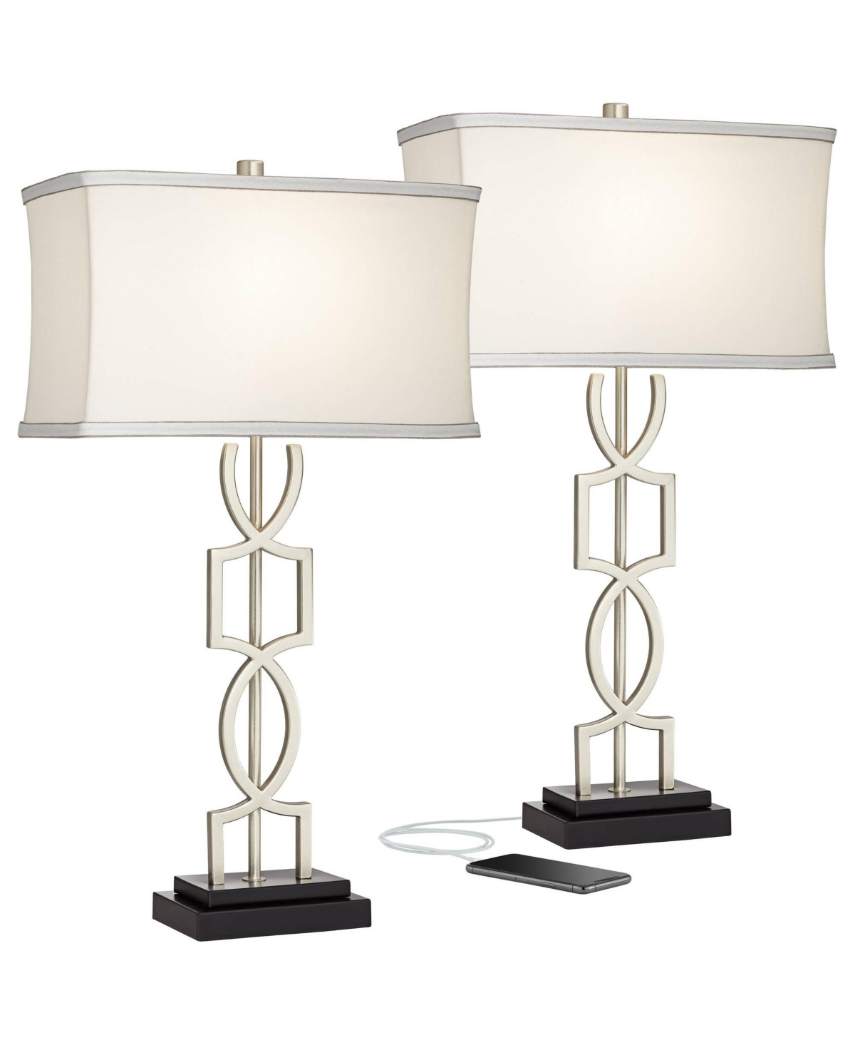 Click here for 360 Lighting Evan Modern Table Lamps 28 1/2"... prices