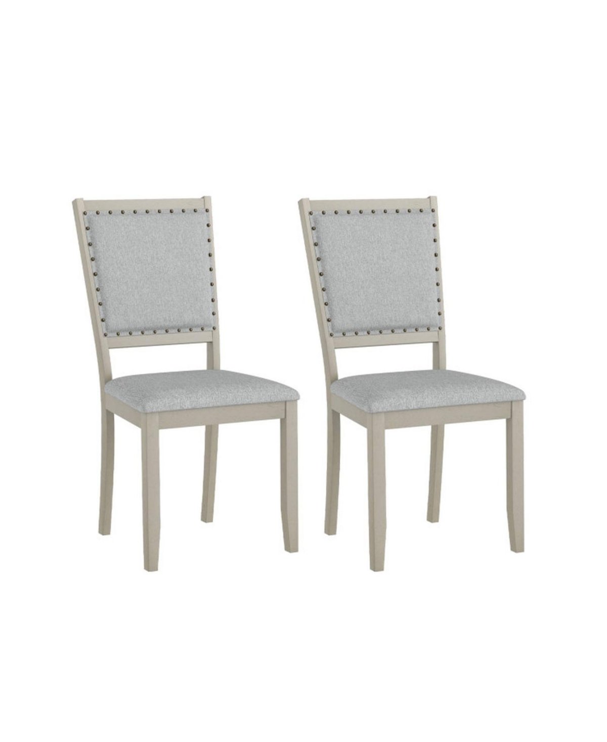 Click here for Gouun Set of 2 Farmhouse Fabric Upholstered Dining... prices