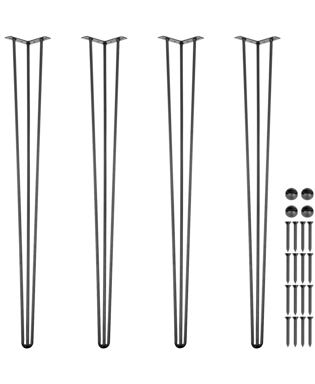 Click here for Gouun 36 in Hairpin Table Legs Set of 4  Carbon St... prices