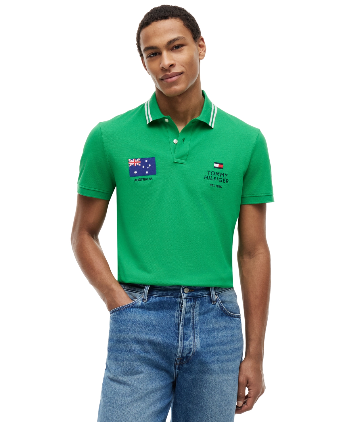 Click here for Tommy Hilfiger Mens Regular-Fit Polo Shirt - True... prices
