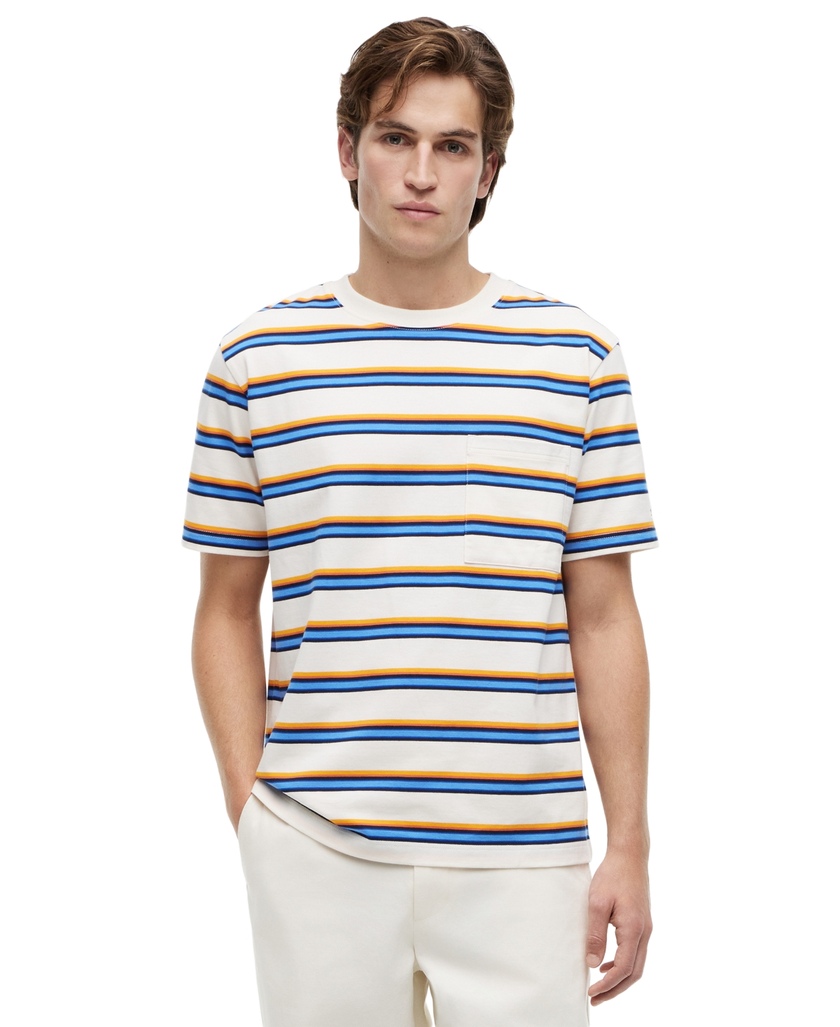 Click here for Tommy Hilfiger Mens Yarn-Dyed Multi-Stripe Relaxed... prices
