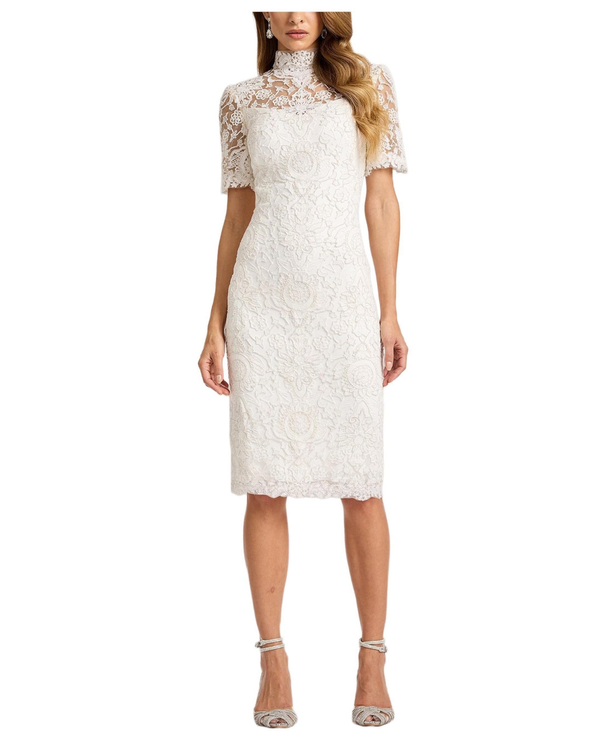 Click here for Tadashi Shoji Womens Marise Sequin Embroidered Ill... prices