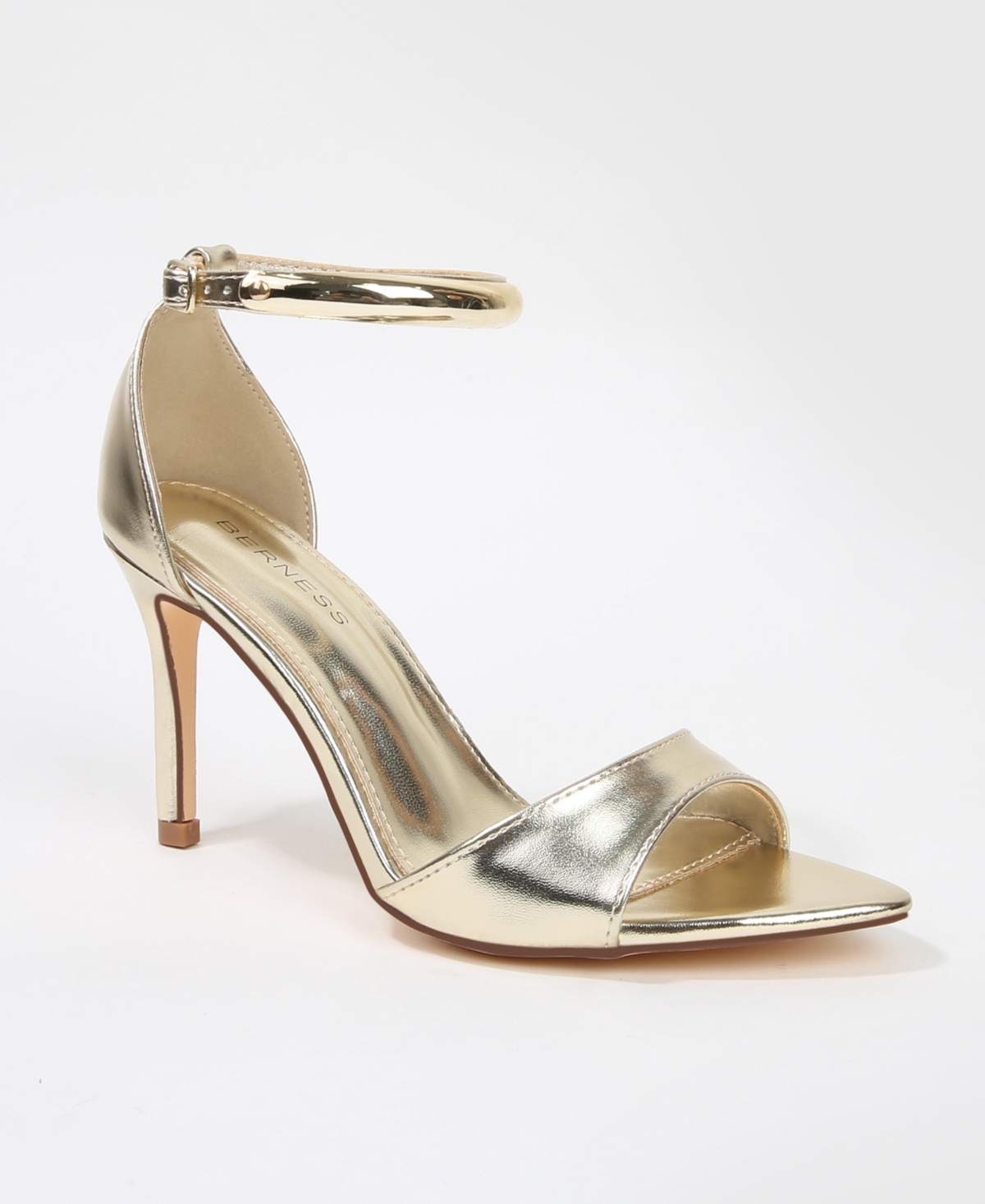 Click here for Berness Womens Hunter Stiletto Sandals with Gold-T... prices