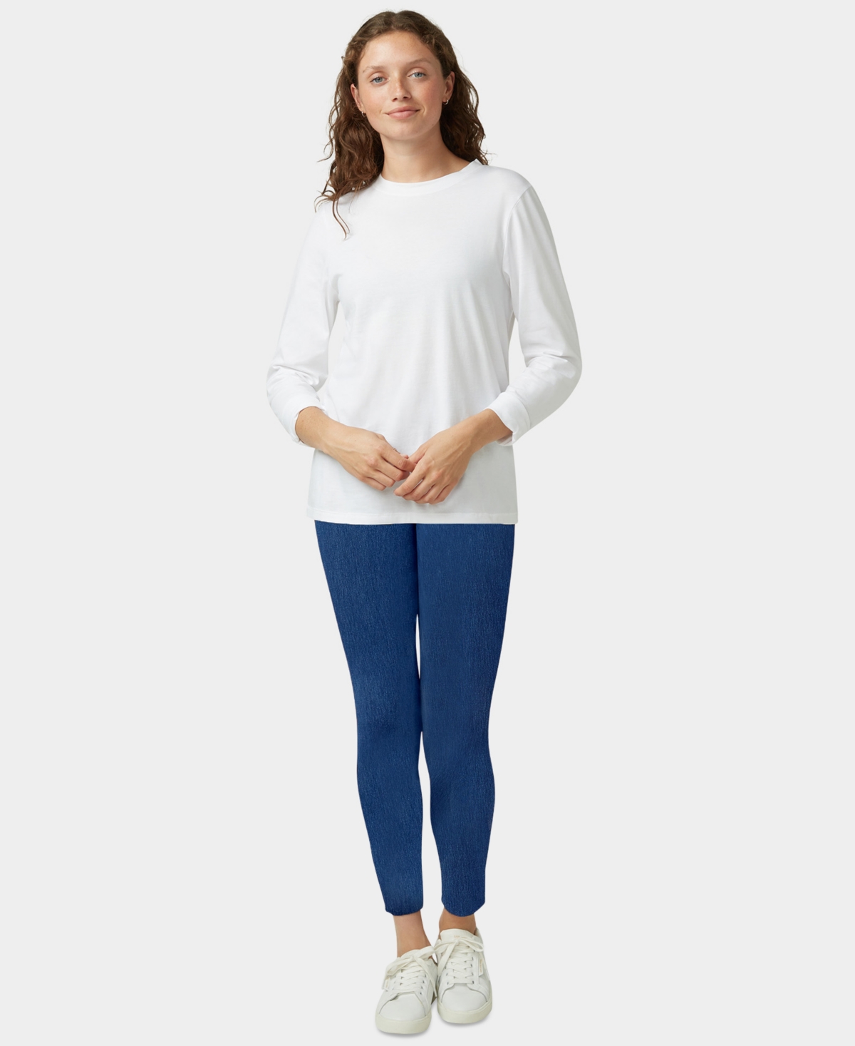 Click here for Hue Classic Stretch Denim Leggings  Regular & Plus... prices