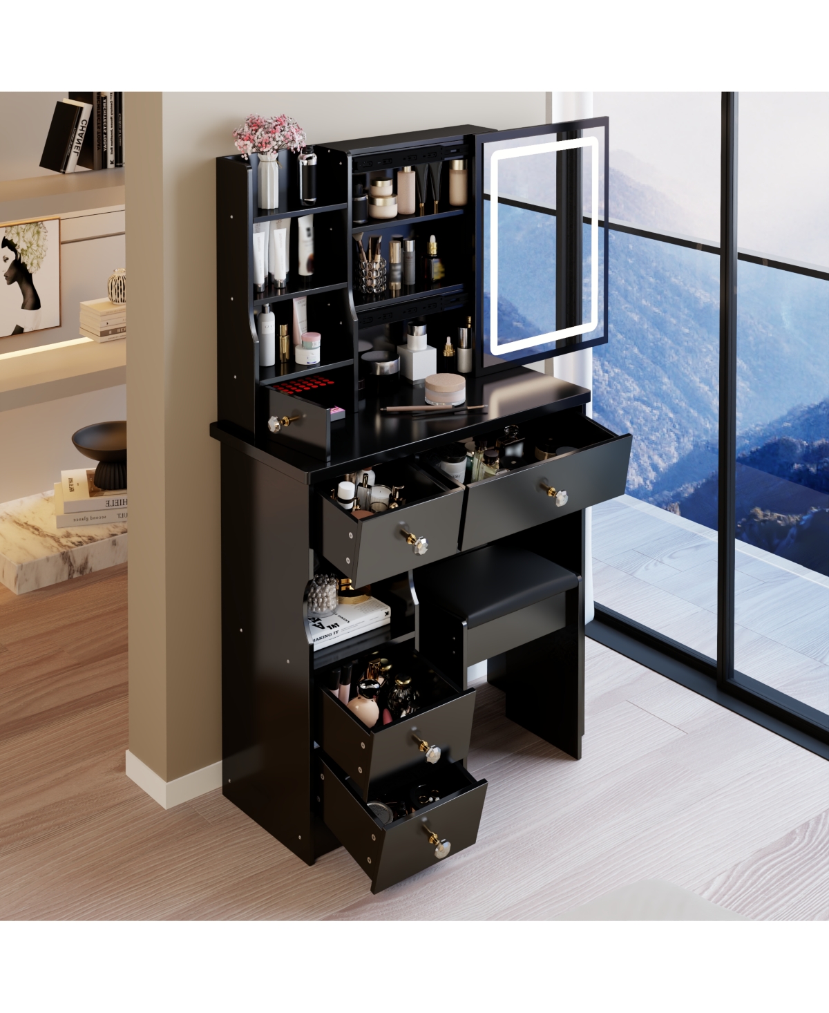 Click here for Flynama Small Size Desktop Led Light Vanity Table... prices