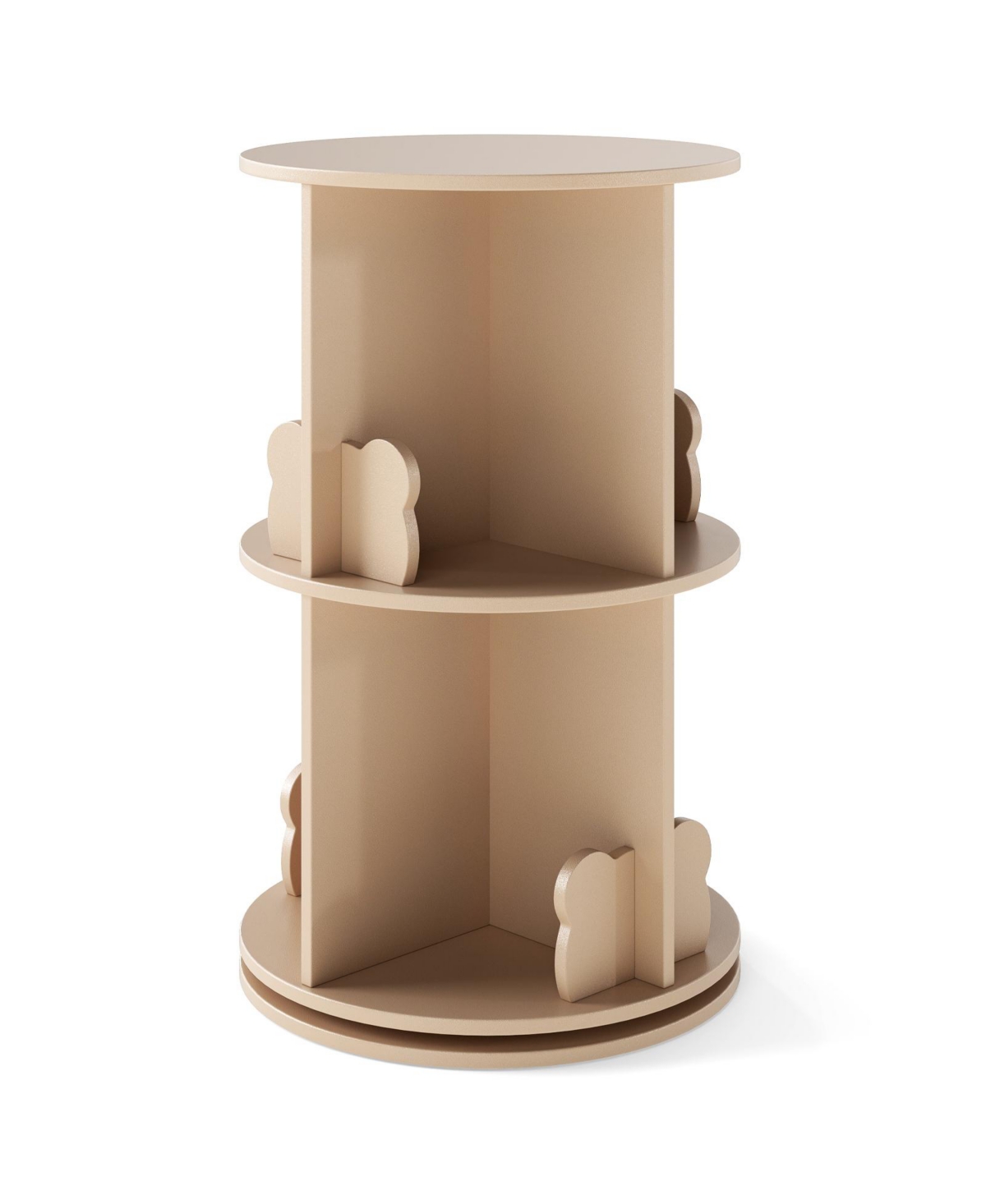 Click here for Slickblue 2 Tier Freestanding Kids Rotating Booksh... prices