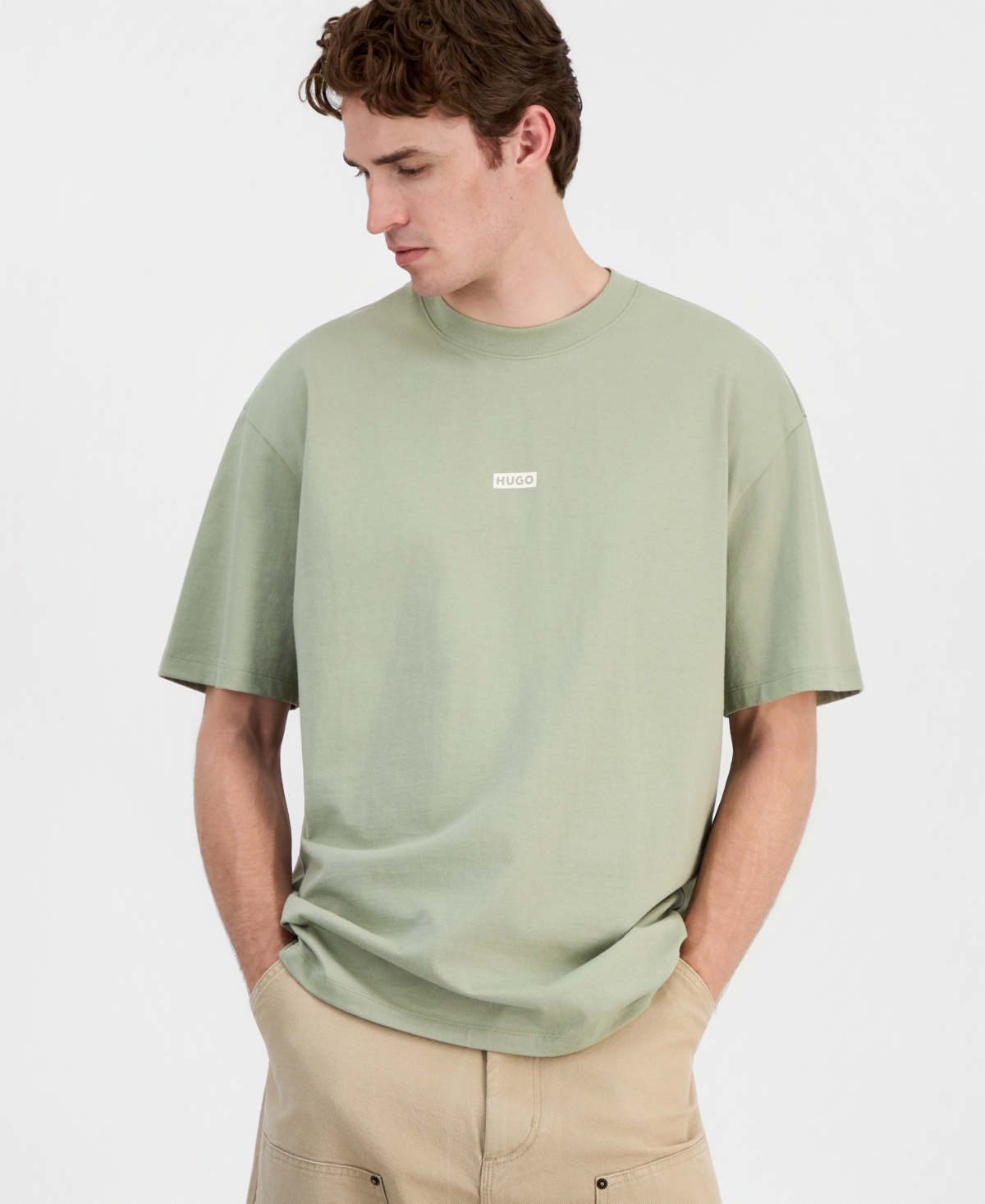 Click here for Hugo by Hugo Boss Mens Nieros T-Shirt - Open Green prices