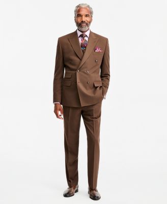 Click here for Tayion Collection Mens Classic Fit Medium Brown Su... prices