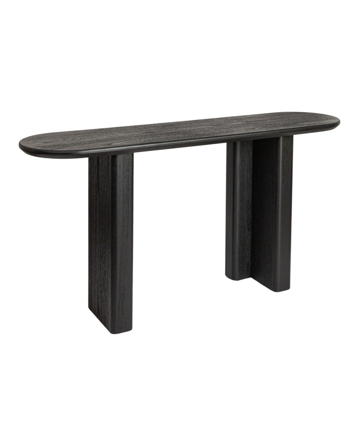 Click here for Storied Home 63 Wood Sycamore Console Table - Blac... prices