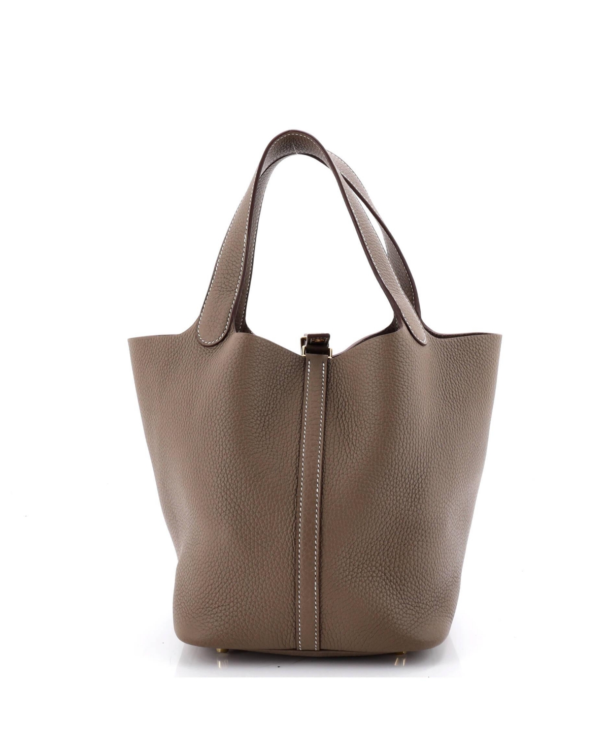 Click here for Pre-Owned HERMES Mm Picotin Lock Bag Clemence - Br... prices