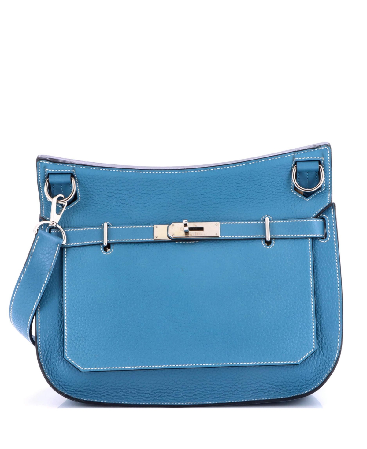 Click here for Pre-Owned HERMES 28 Jypsiere Bag Clemence - Blue prices