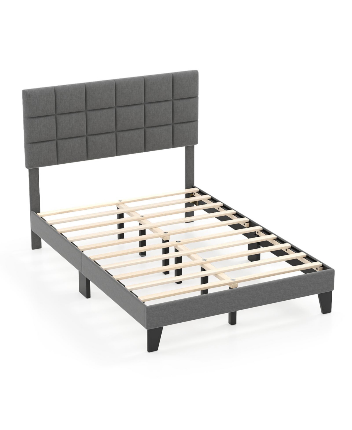 Click here for Gouun Modern Linen Bed Frame with Adjustable Headb... prices