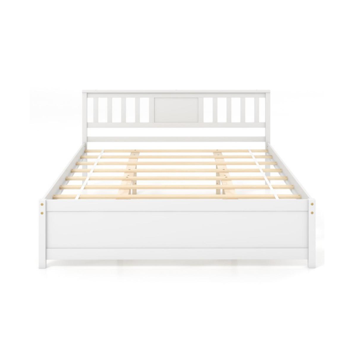 Click here for Gouun Wooden Platform Bed with Headboard and Wood... prices
