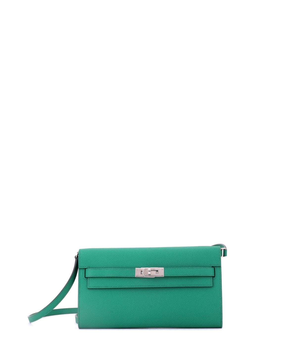 Click here for Pre-Owned HERMES Kelly To Go Wallet Epsom - Green prices