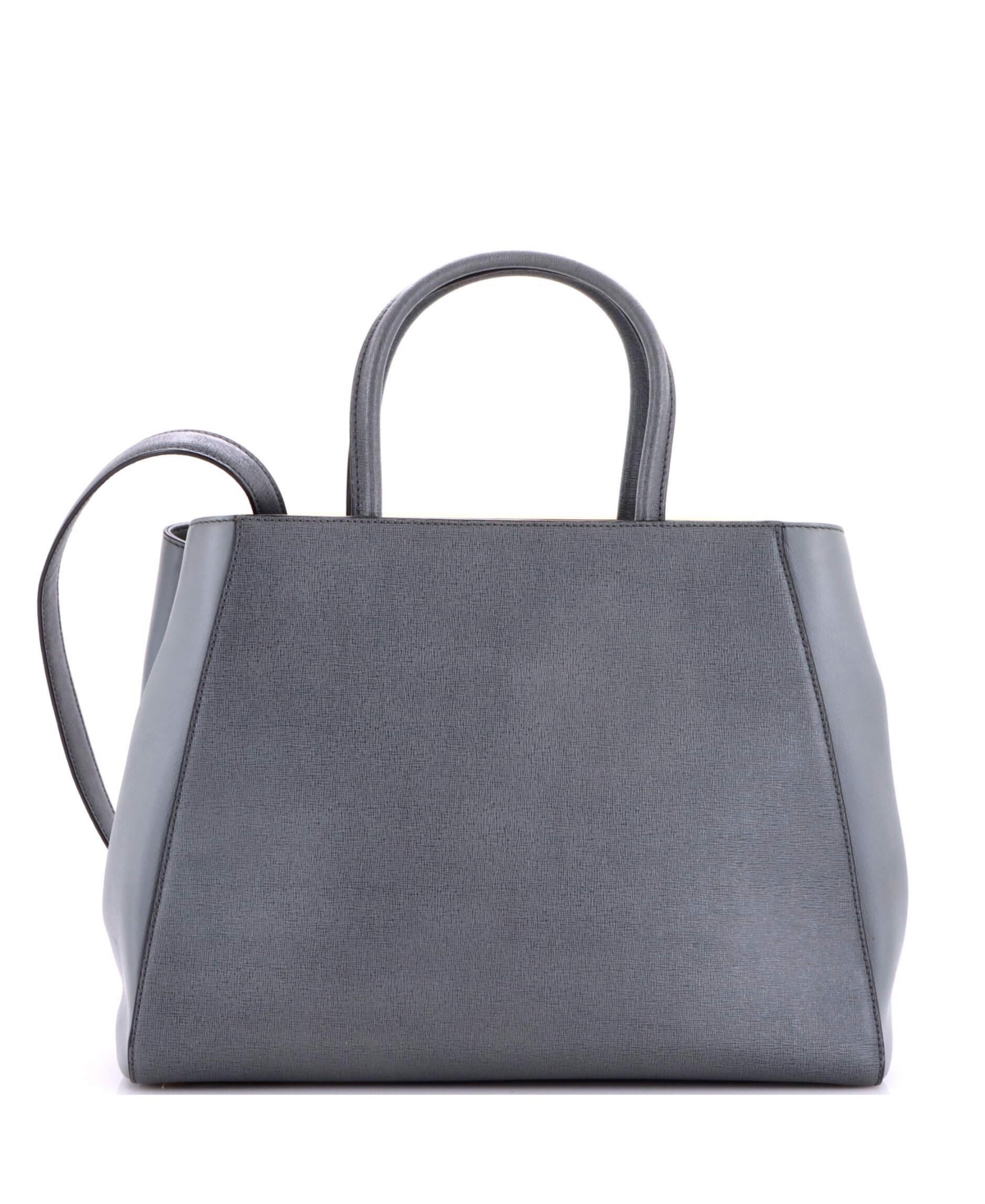 Click here for Pre-Owned Fendi Medium 2Jours Bag Leather - Grey prices