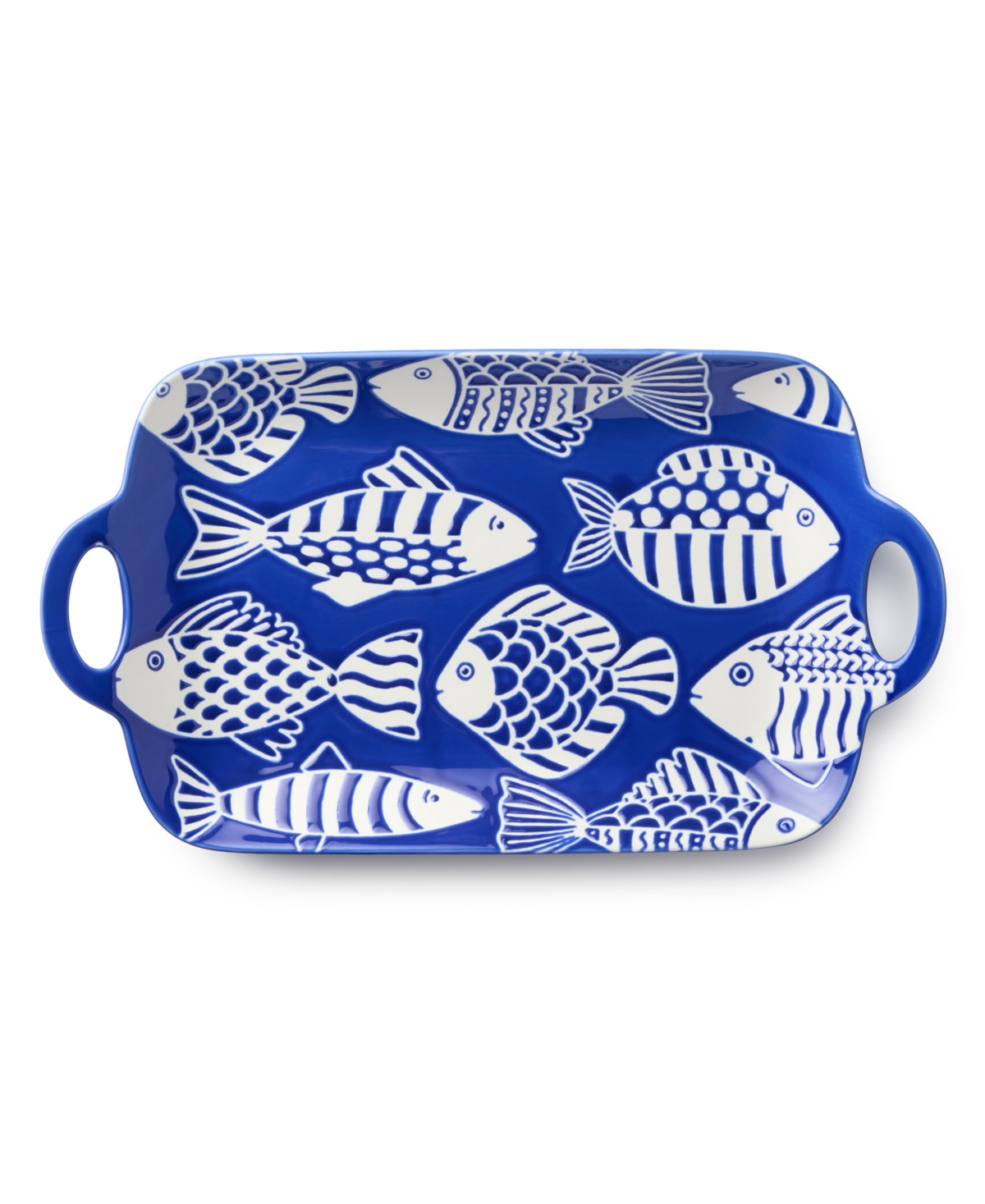 Click here for Certified International Fish Tale Rectangular Tray... prices