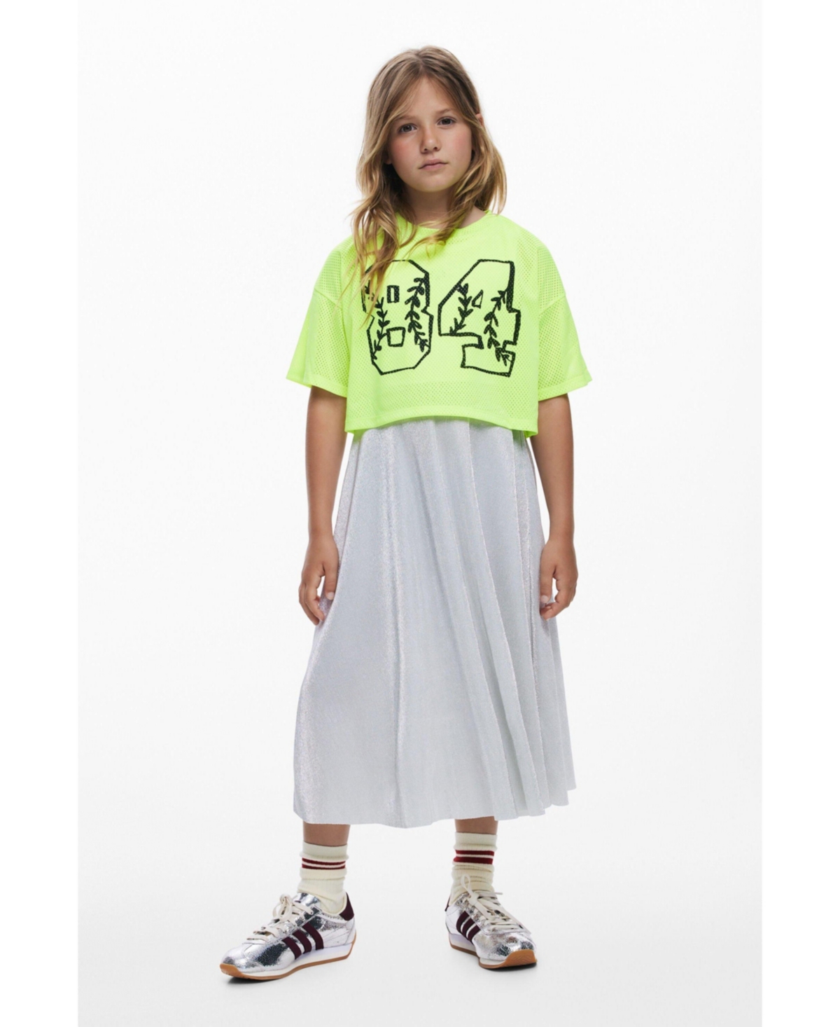 Click here for Desigual Girls Double layer rugby dress - Dark sil... prices