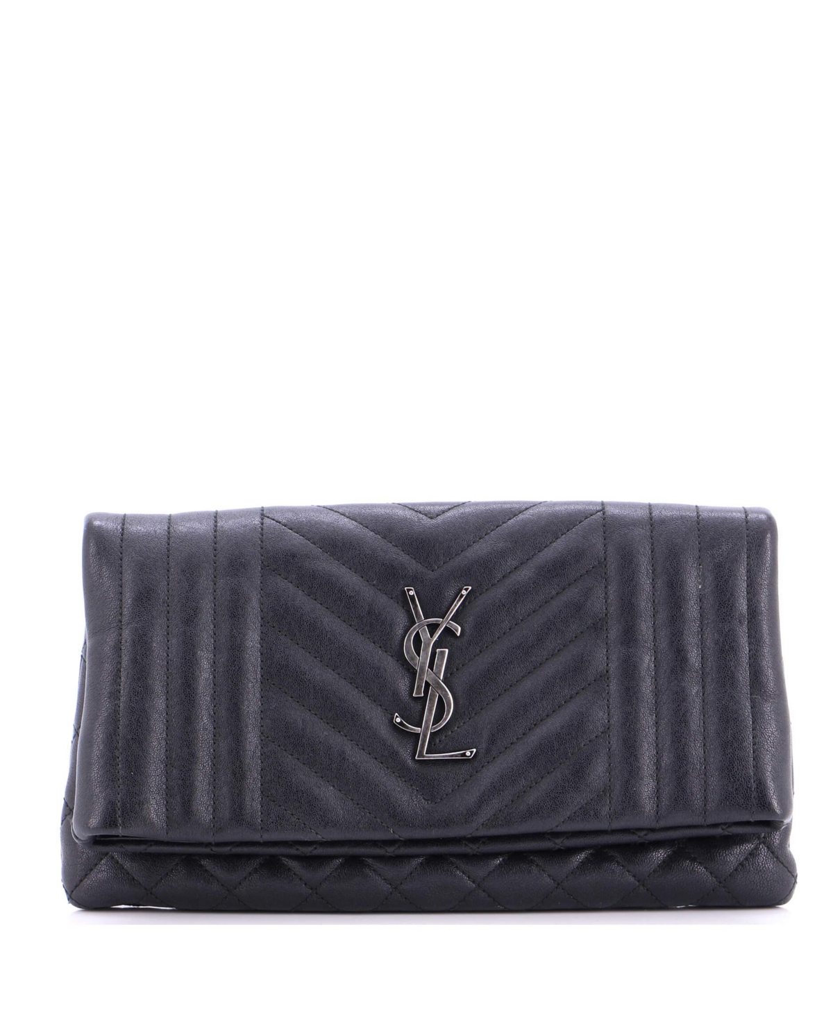 Click here for Pre-Owned Saint Laurent Classic Monogram Fold Over... prices