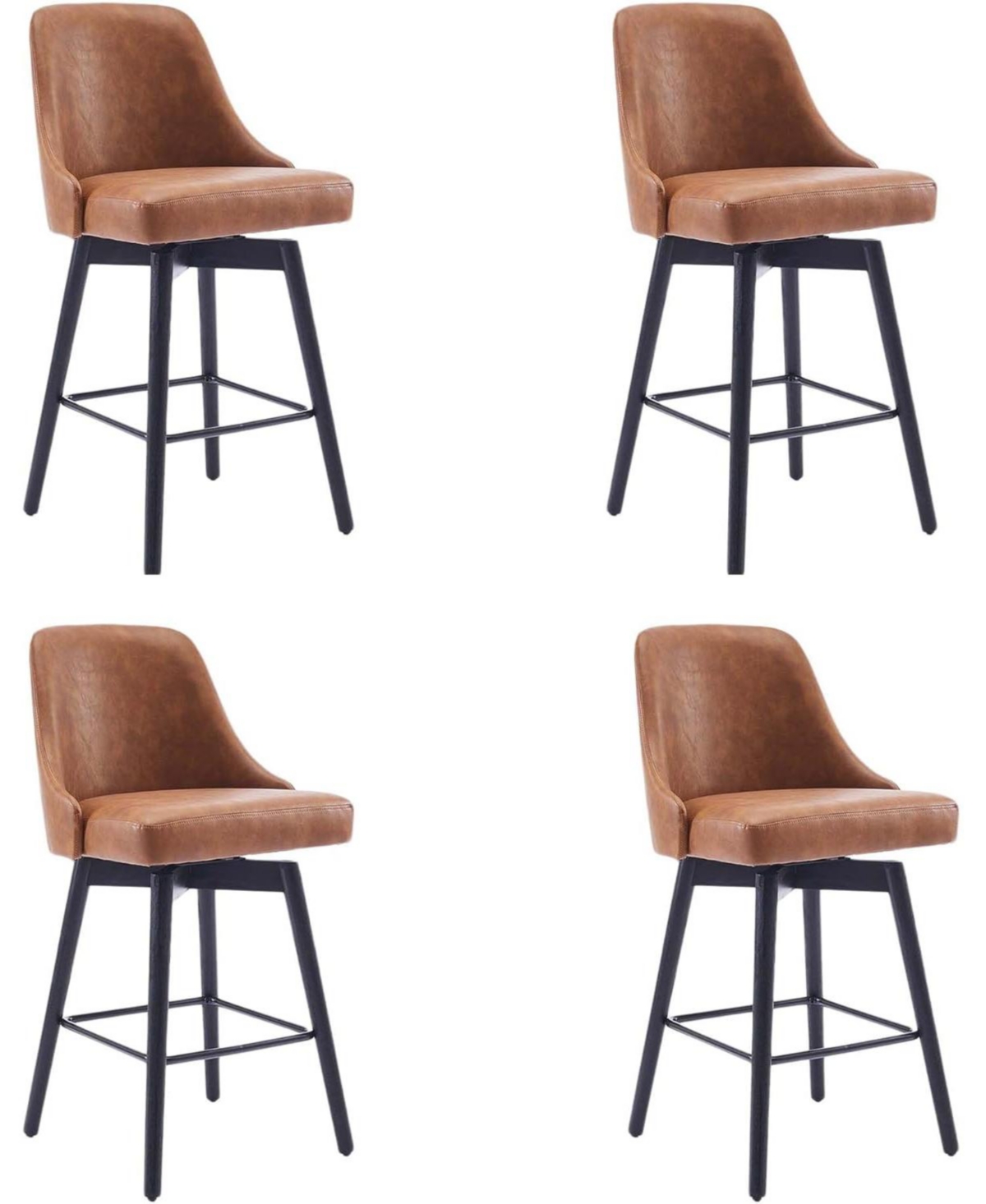 Click here for gaomon Swivel Counter Height Bar Stools Set Mid-Ce... prices