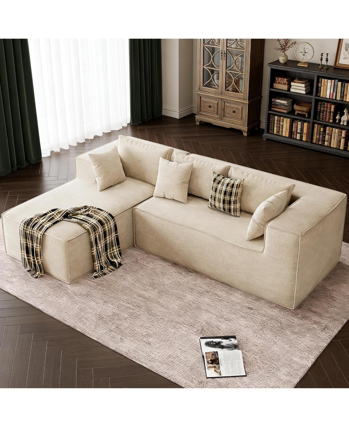 Click here for gaomon 106.7" Modular Sectional Sofa  L-Shape... prices