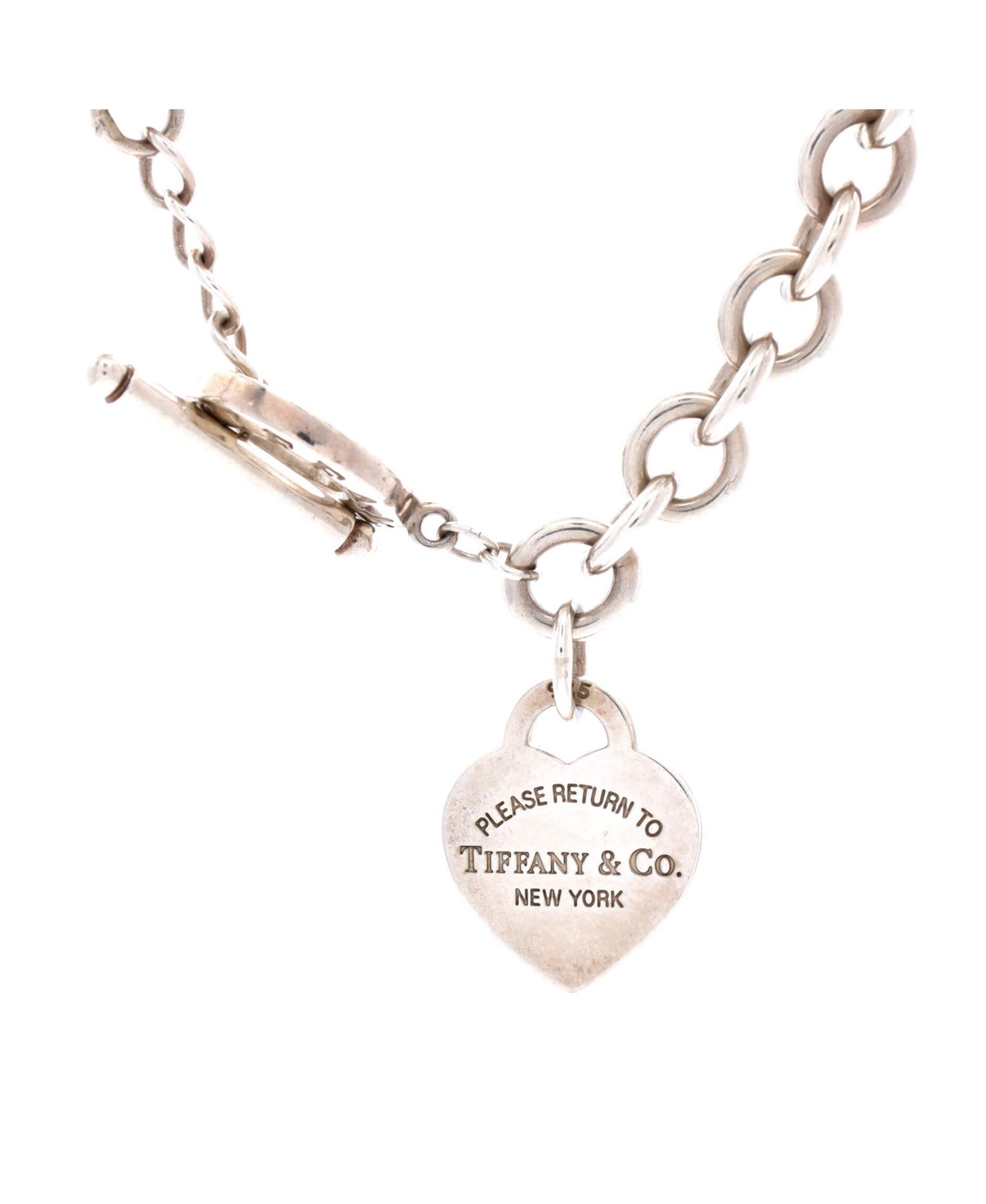 Click here for Pre-Owned Tiffany & Co Heart Tag Toggle Chain Neck... prices