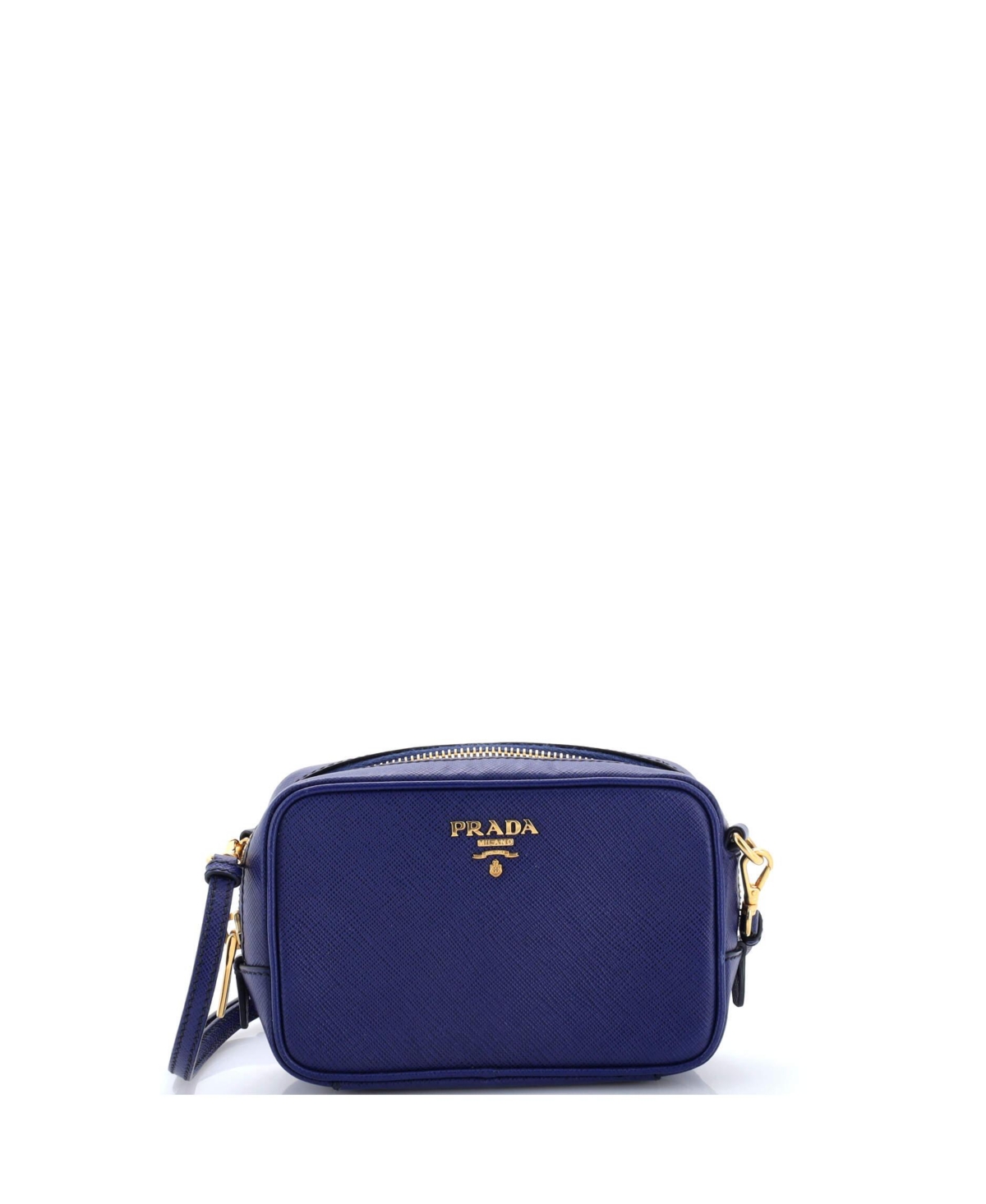 Click here for Pre-Owned Prada Mini Zip Crossbody Bag Saffiano Le... prices