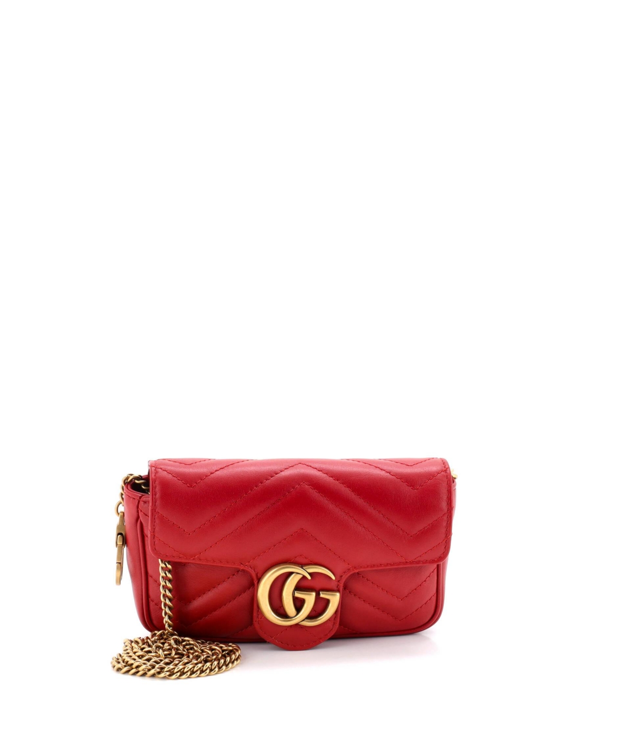 Click here for Pre-Owned Gucci Super Mini Gg Marmont Flap Bag Mat... prices