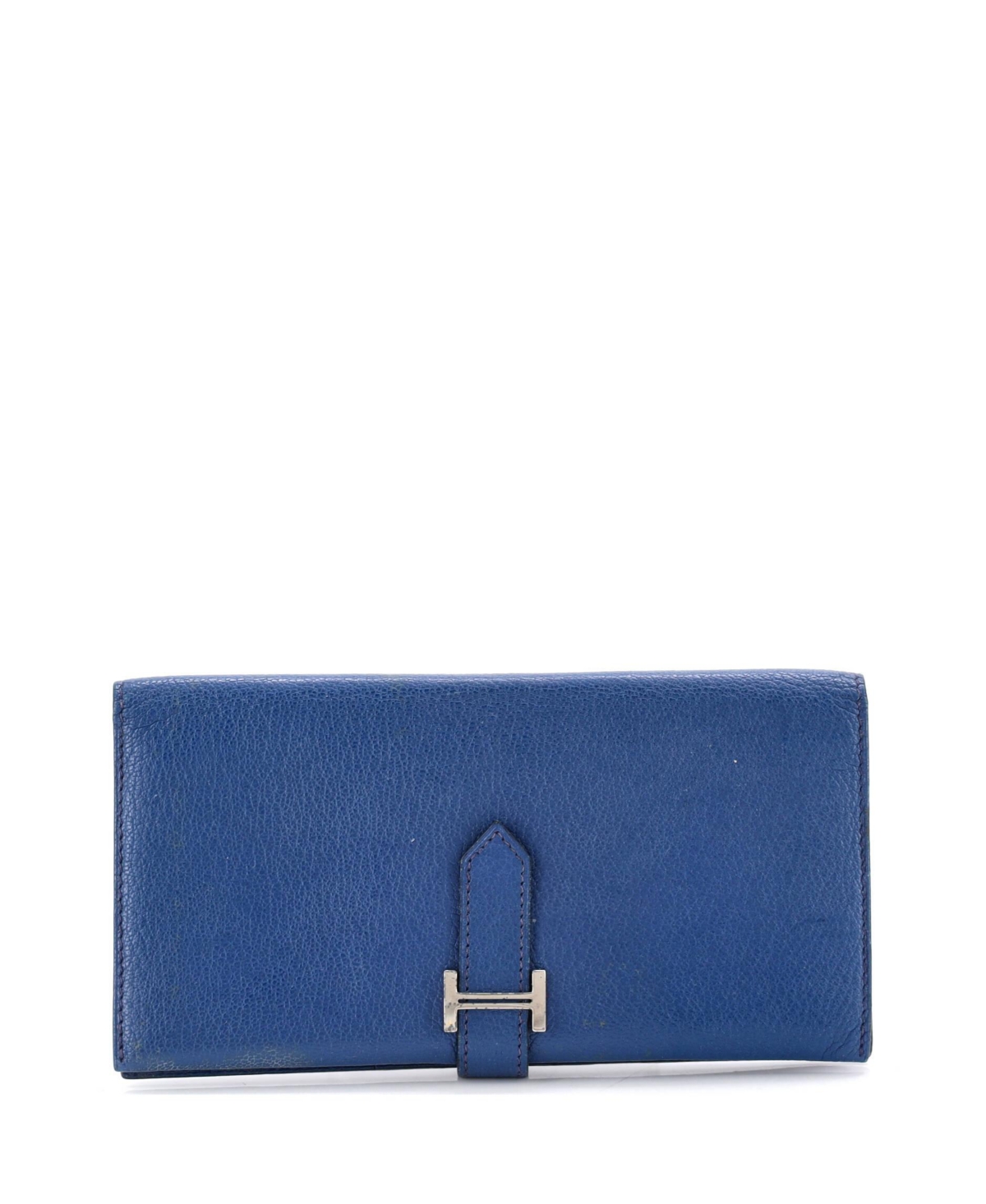 Click here for Pre-Owned Hermes Long Bearn Wallet Chevre Mysore -... prices