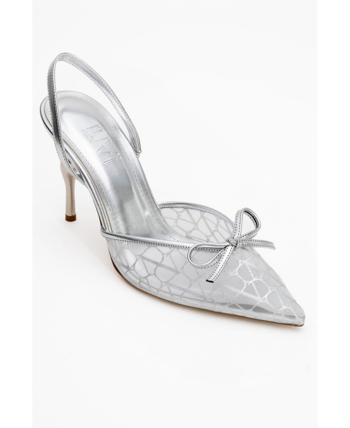 Click here for Prologue Shoes Womens Peony Mesh Bow Pointed Toe P... prices