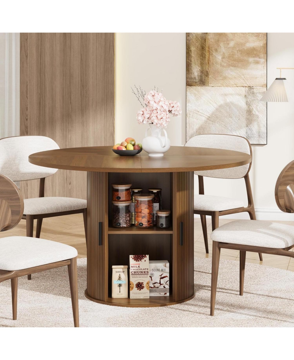 Click here for gaomon 47 Inch Round Dining Table for 4  Kitchen T... prices