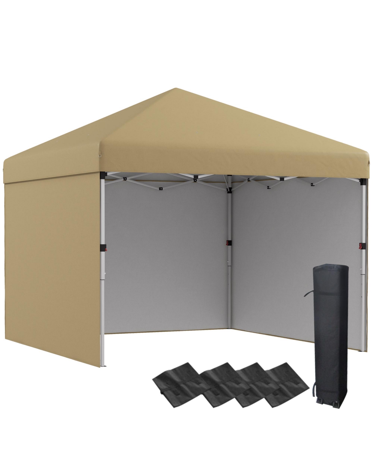 Click here for Outsunny 10 x 10 Pop Up Canopy with 3 Sidewalls an... prices