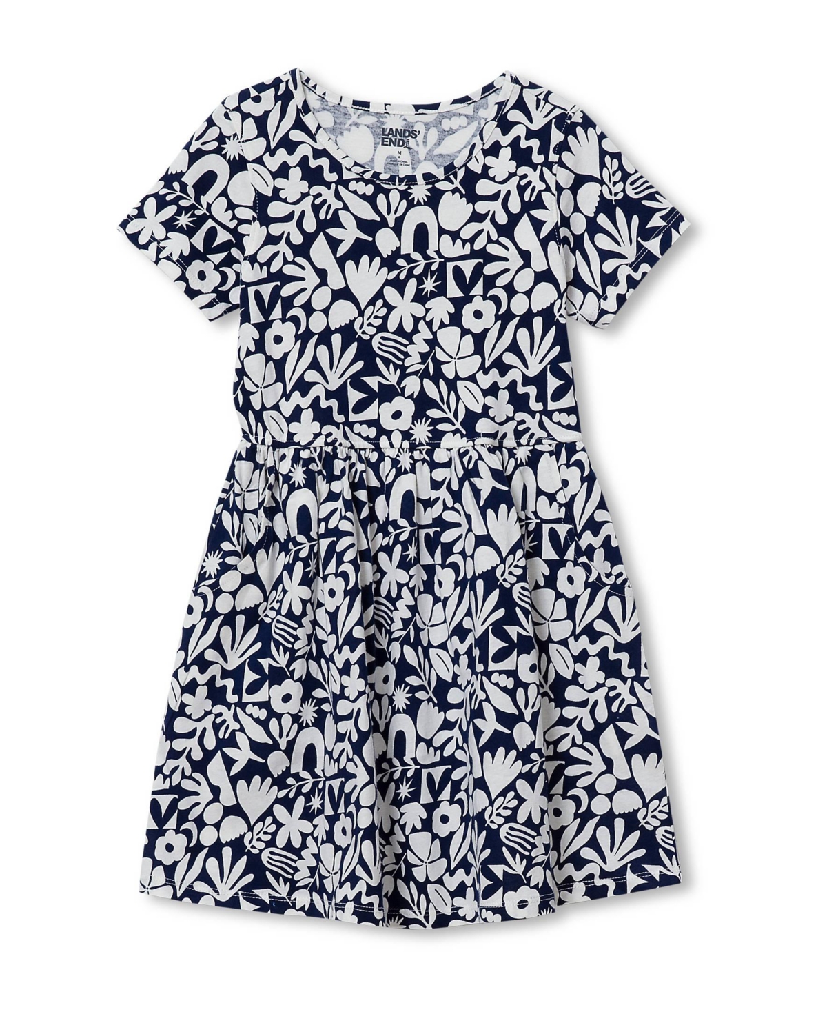 Click here for Lands End Girls Short Sleeve Gathered Waist Jersey... prices