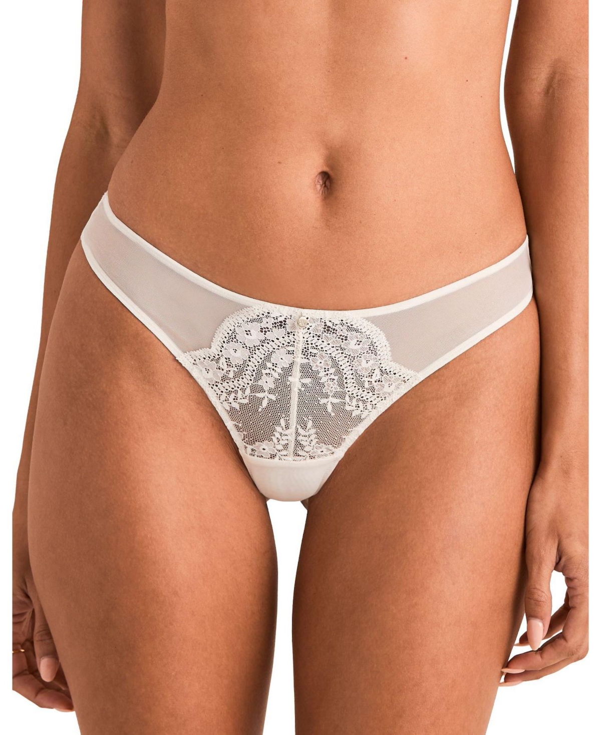 Click here for Adore Me Womens Elea Thong Panty - White prices