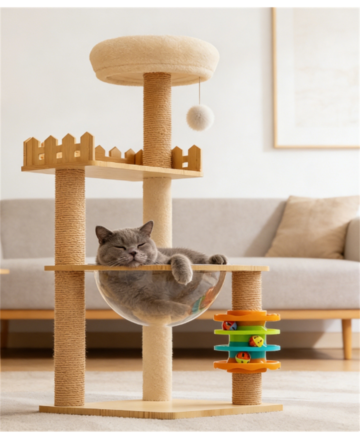 Click here for Zeus and Ruta Modern 39.3 in. Cat Tree Tower with... prices