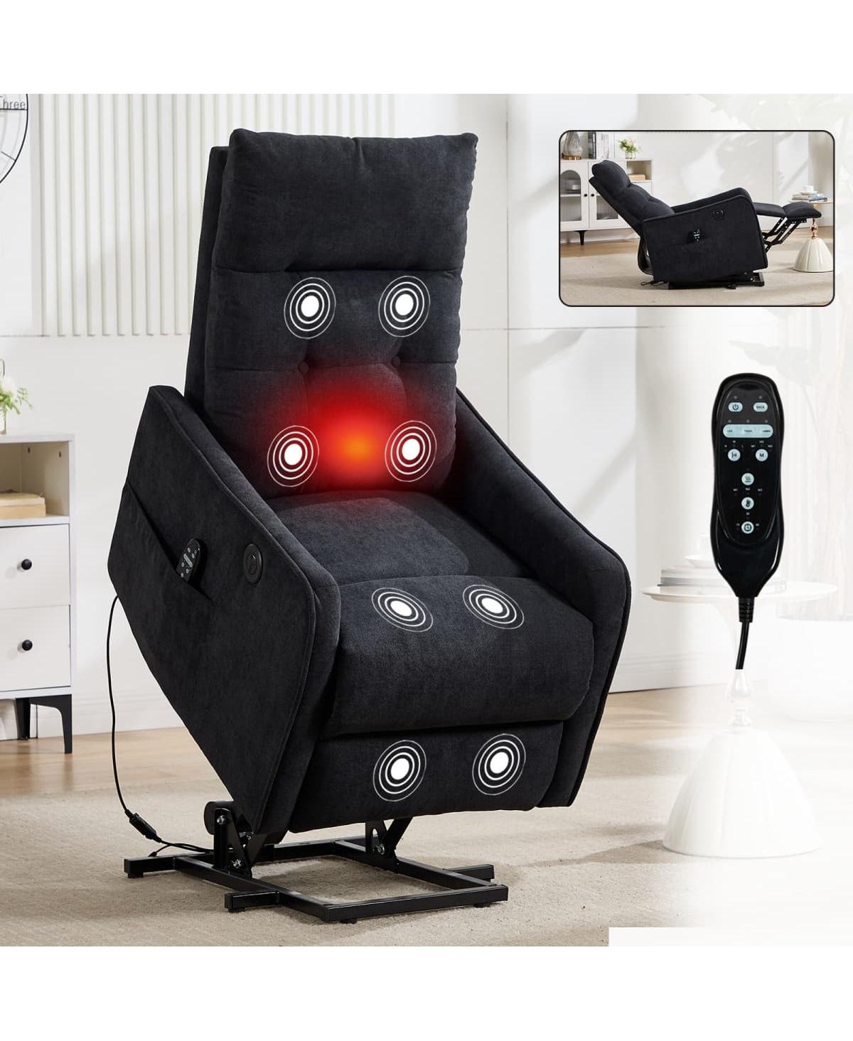 Click here for Maison Boucle Chenille Power Lift Recliner Chair f... prices