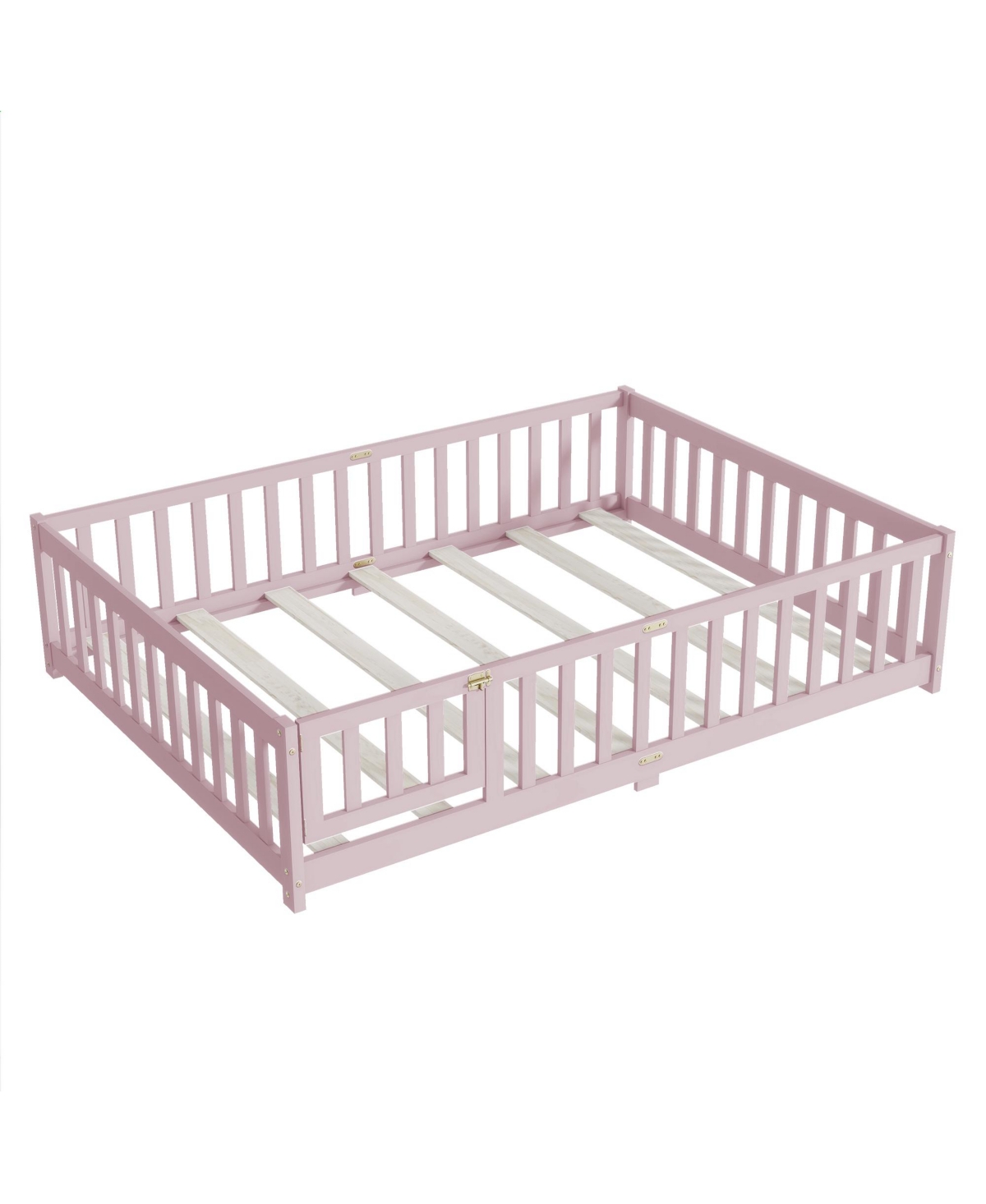 Click here for Clihome Full Size Floor Bed with Fence and Door Ru... prices