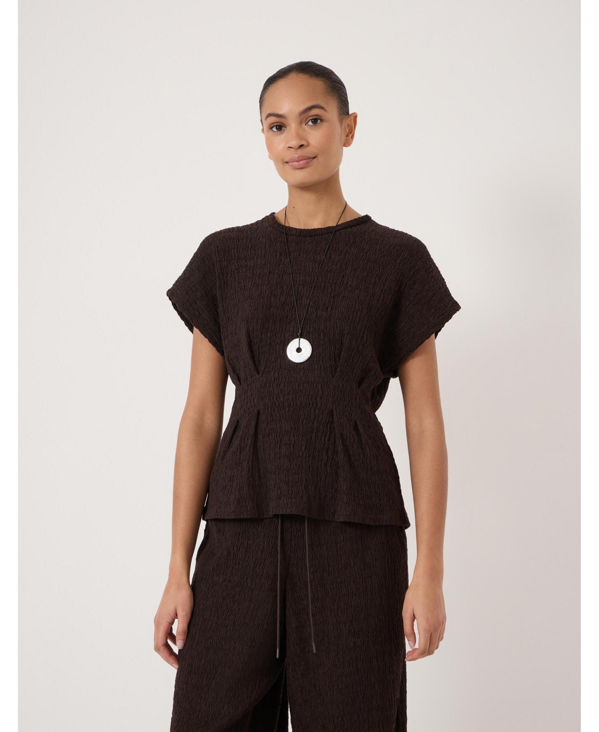 Click here for Hush Womens Keira Textured Pleat Release Jersey To... prices