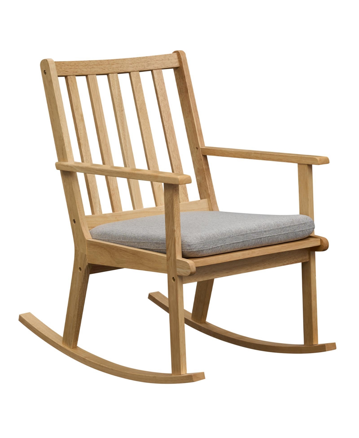 Click here for Slickblue Rubber Wood Rocker Chair with Cushion -... prices