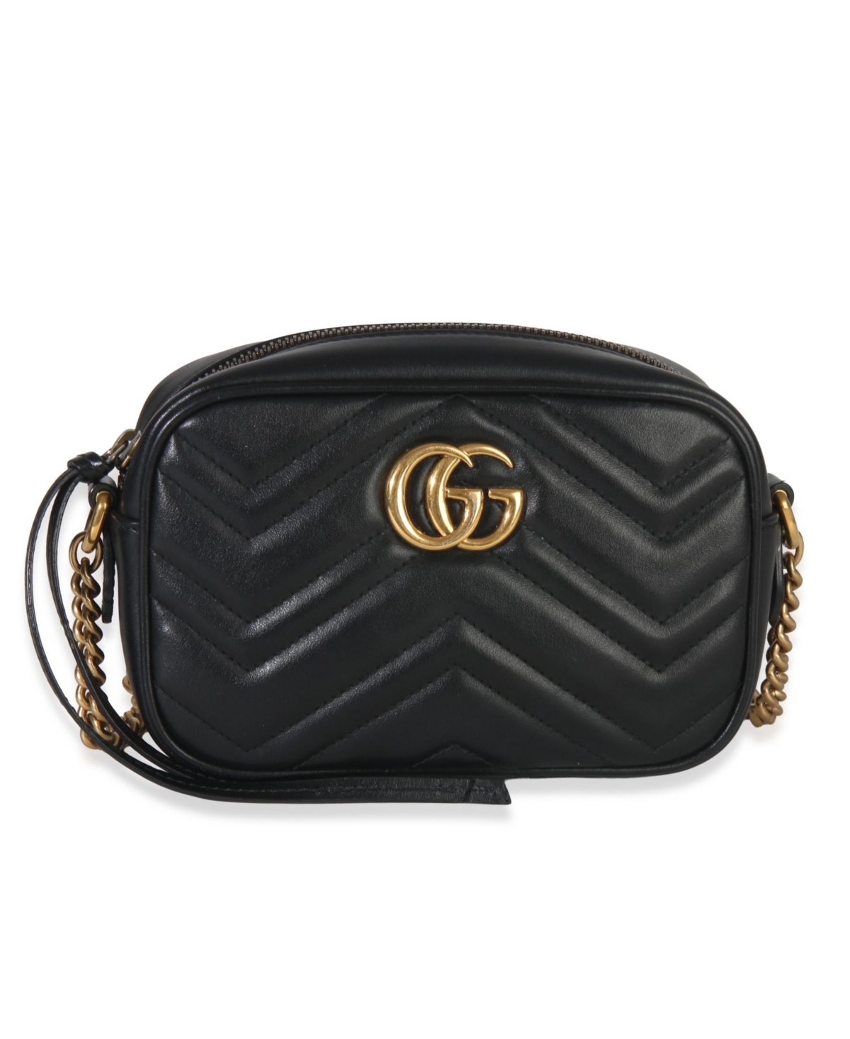 Click here for Pre-Owned Gucci Black Calfskin Matelasse Mini Gg M... prices