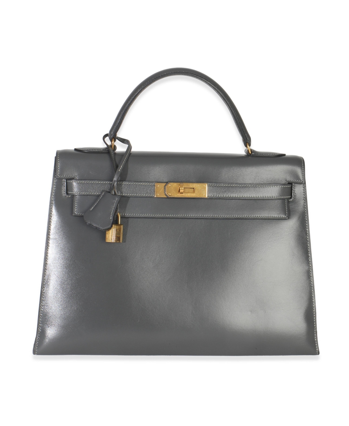 Click here for Pre-Owned HERMES Ardoise Box Sellier Kelly 32 Ghw... prices