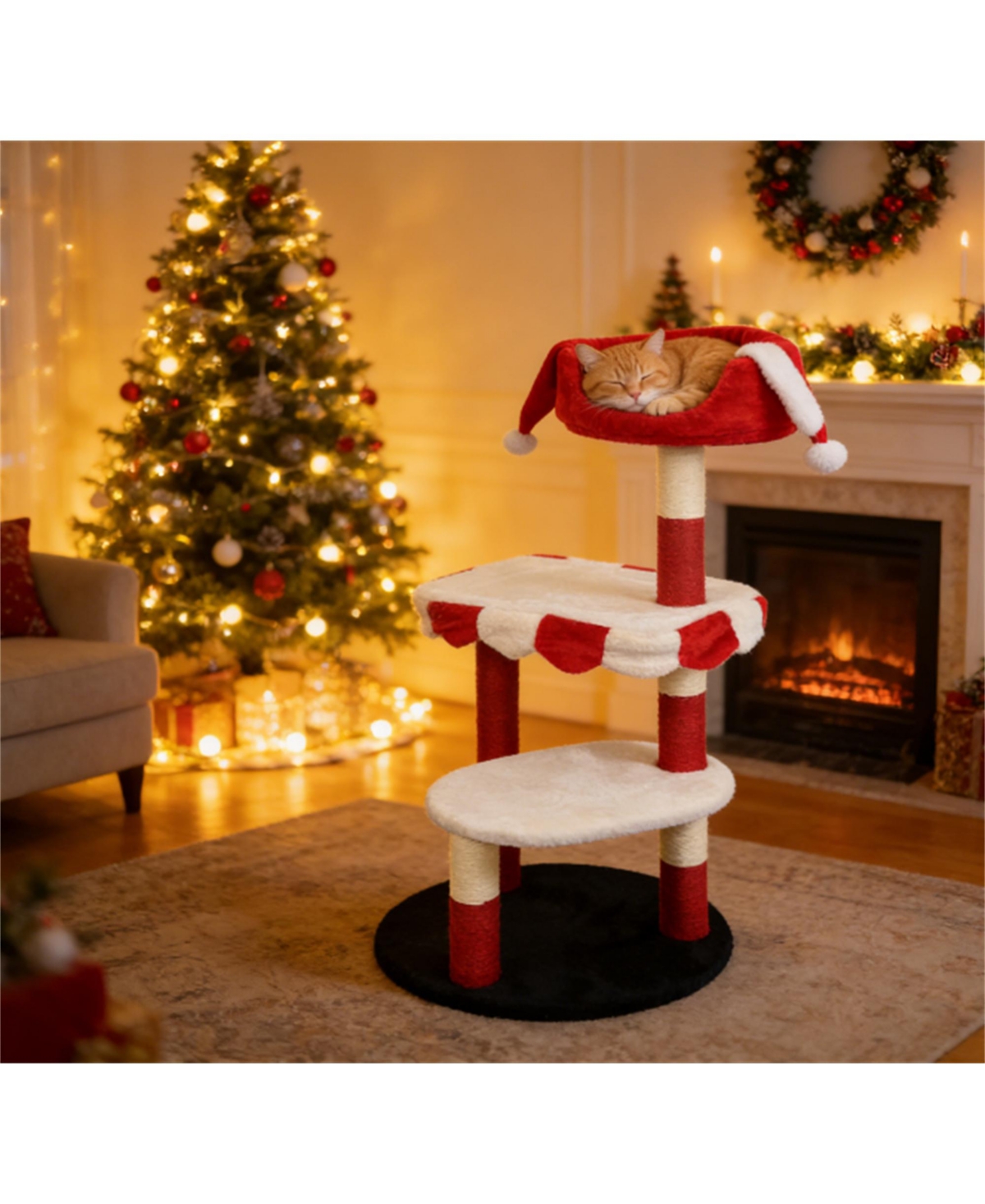 Click here for Zeus & Ruta Multi Level Cat Tree with Cozy Perch S... prices