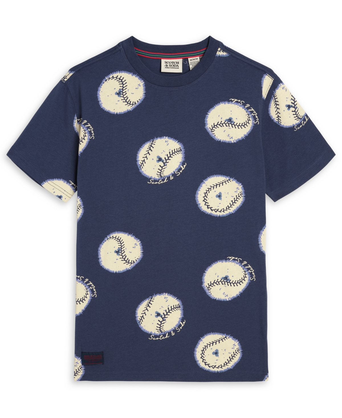 Click here for Scotch & Soda Boys 4-7 Crewneck T-Shirt - Dark Den... prices