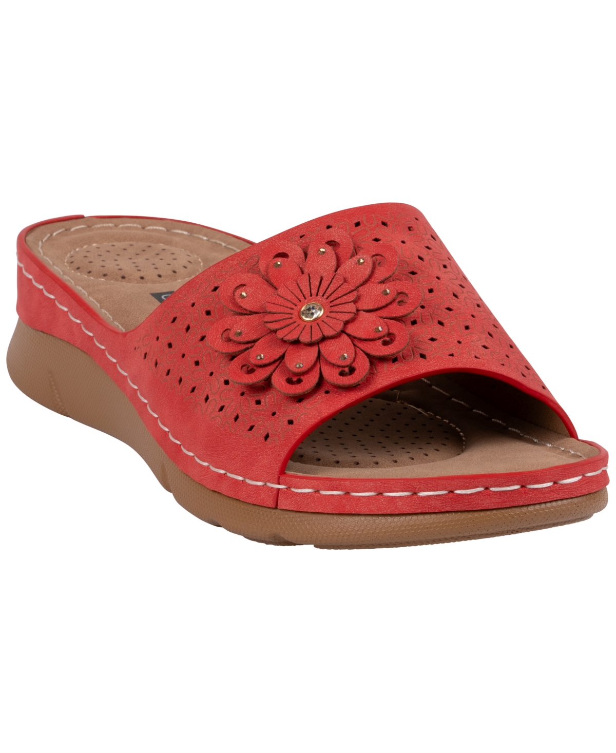 Click here for Gc Shoes Womens Gabbie Flower Rosette Comfort Sand... prices